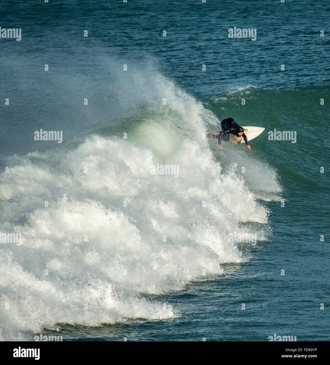 Winter surfing at its best Stock Photo - Alamy