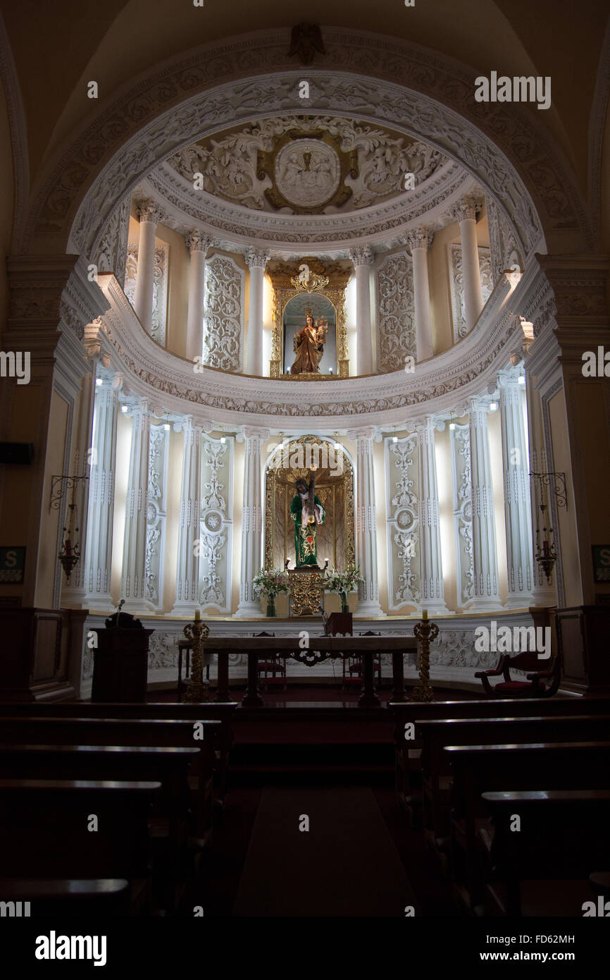 Interiors Of A Church Stock Photo - Alamy