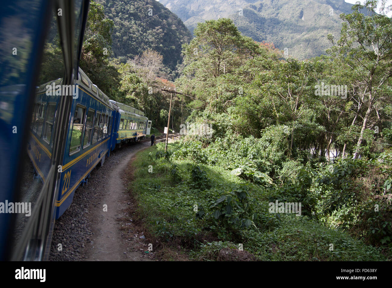 Train through the mountains hi-res stock photography and images - Alamy