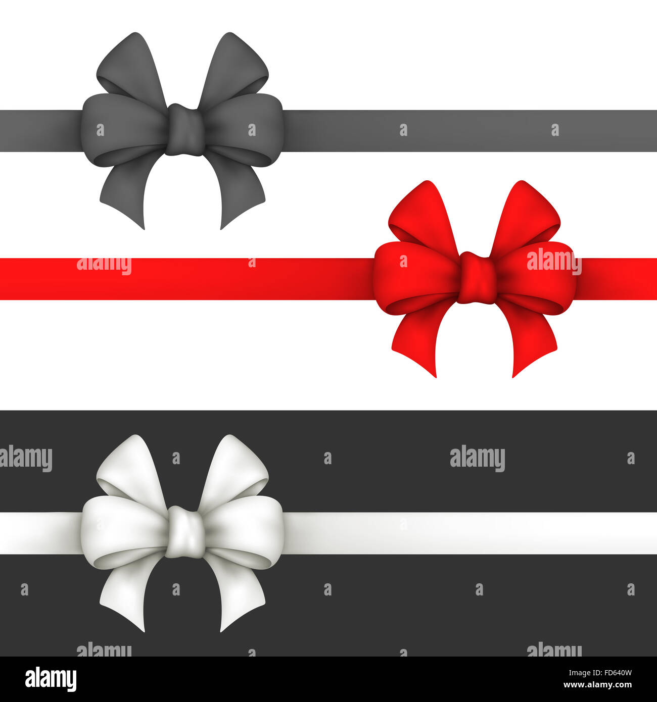 Black bows of ribbon hi-res stock photography and images - Alamy
