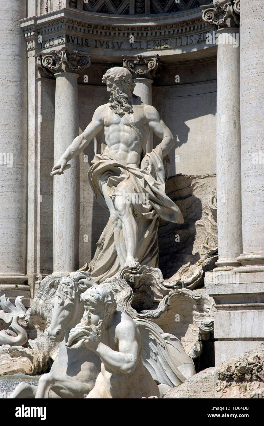 Sculpture Sea God Statue Rome High Resolution Stock Photography and ...