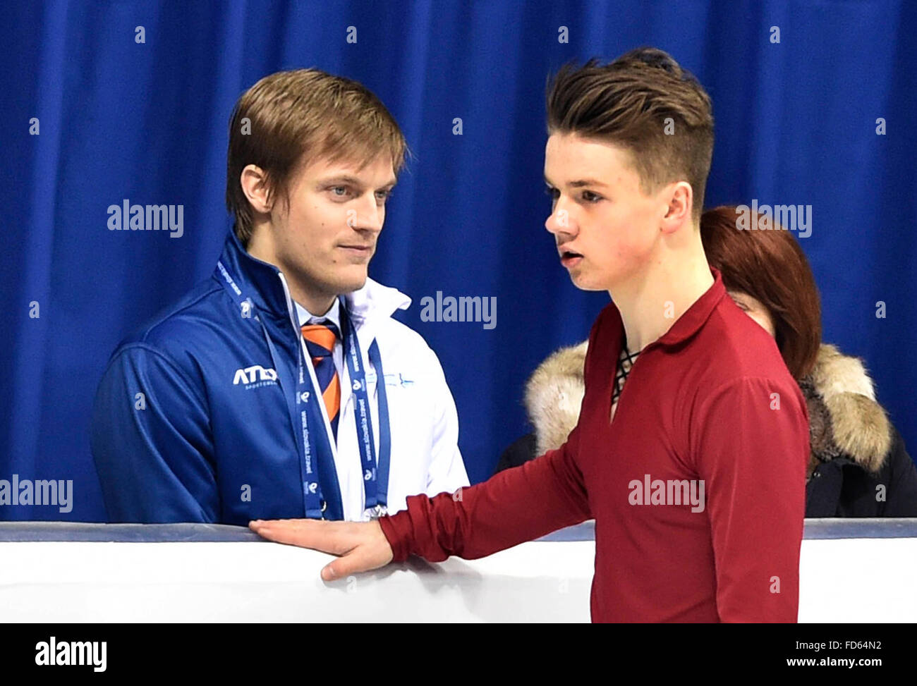 Bratislava, Slovakia. 28th Jan, 2016. Czech Republic's Jiri Belohradsky ...