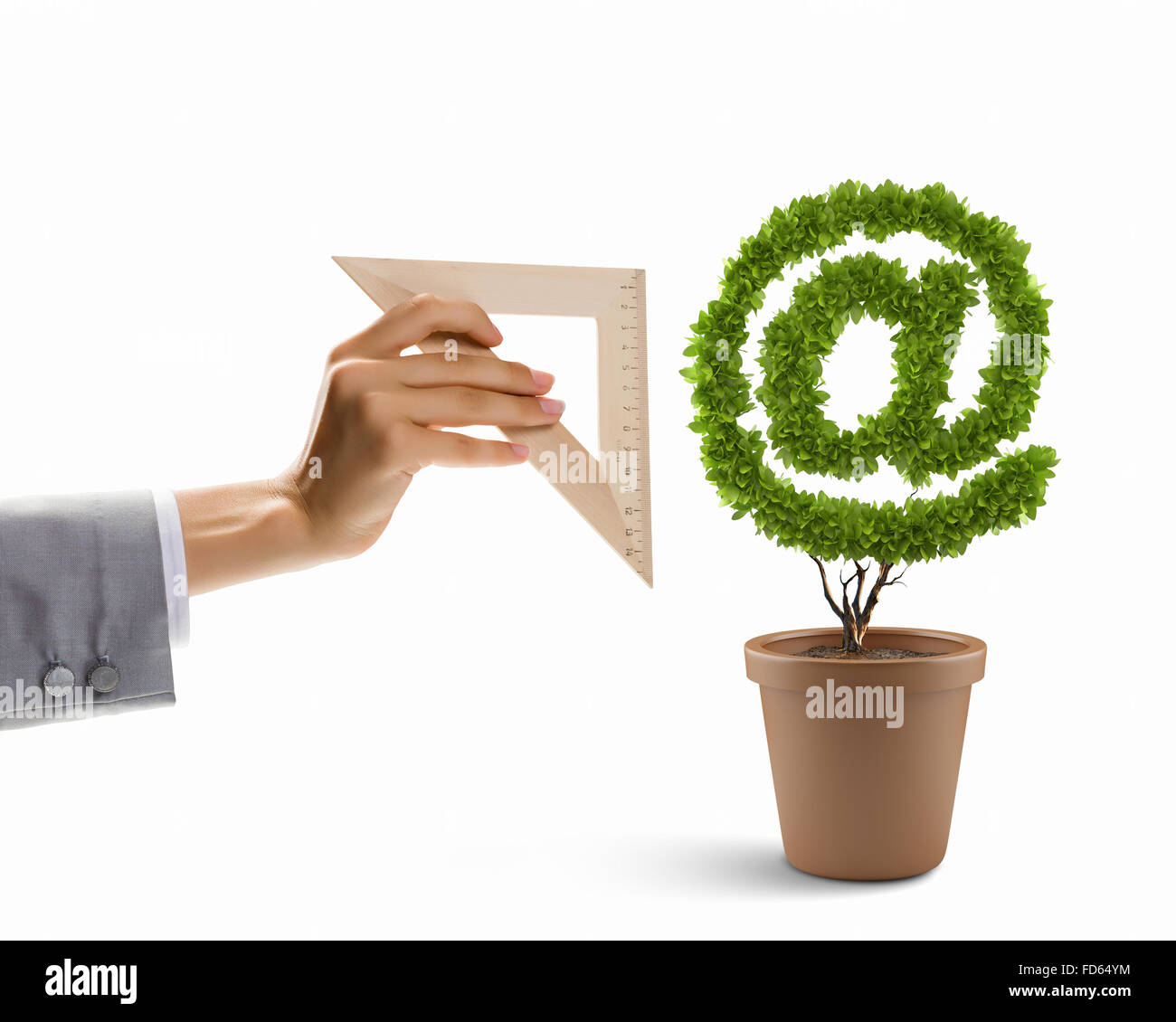 Hand plant icon in Cut Out Stock Images & Pictures - Alamy
