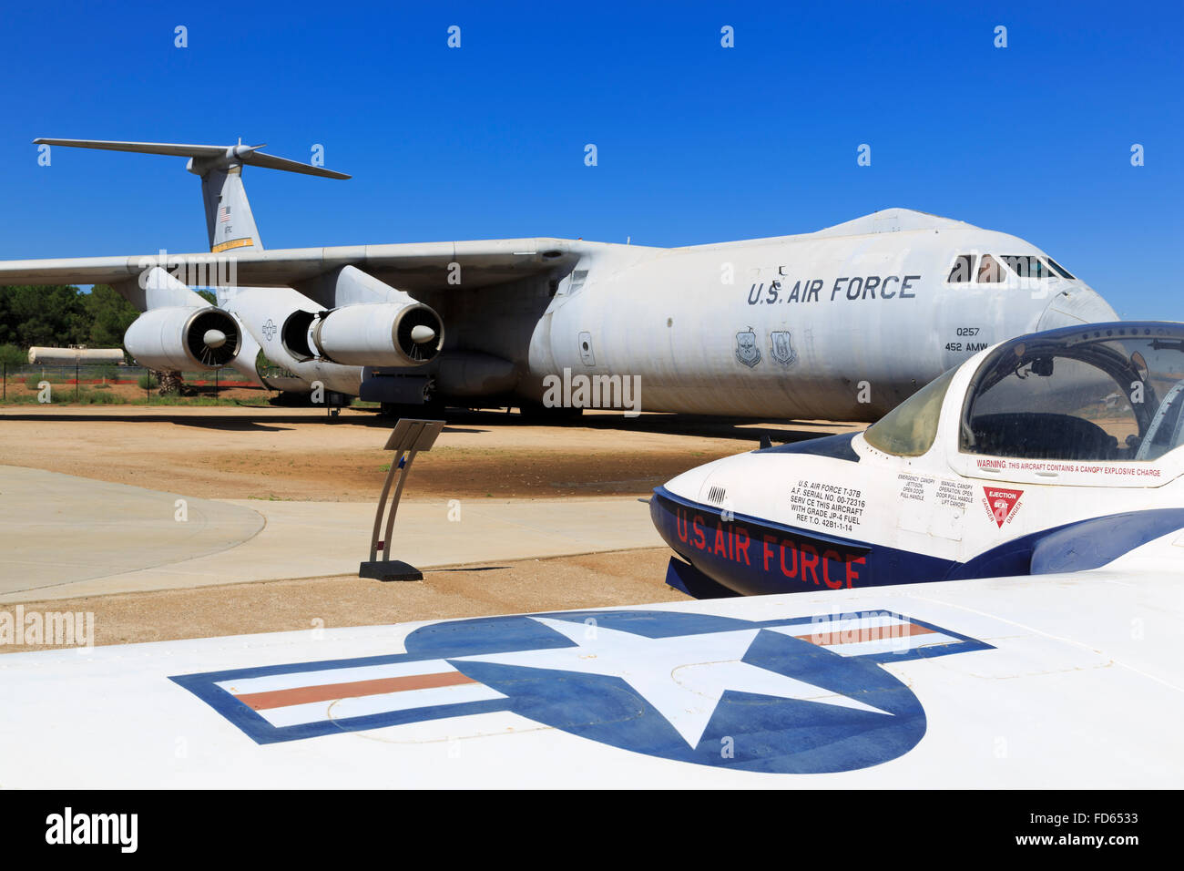 Cessna T-37B, March Field Air Museum, Riverside, California, USA Stock ...