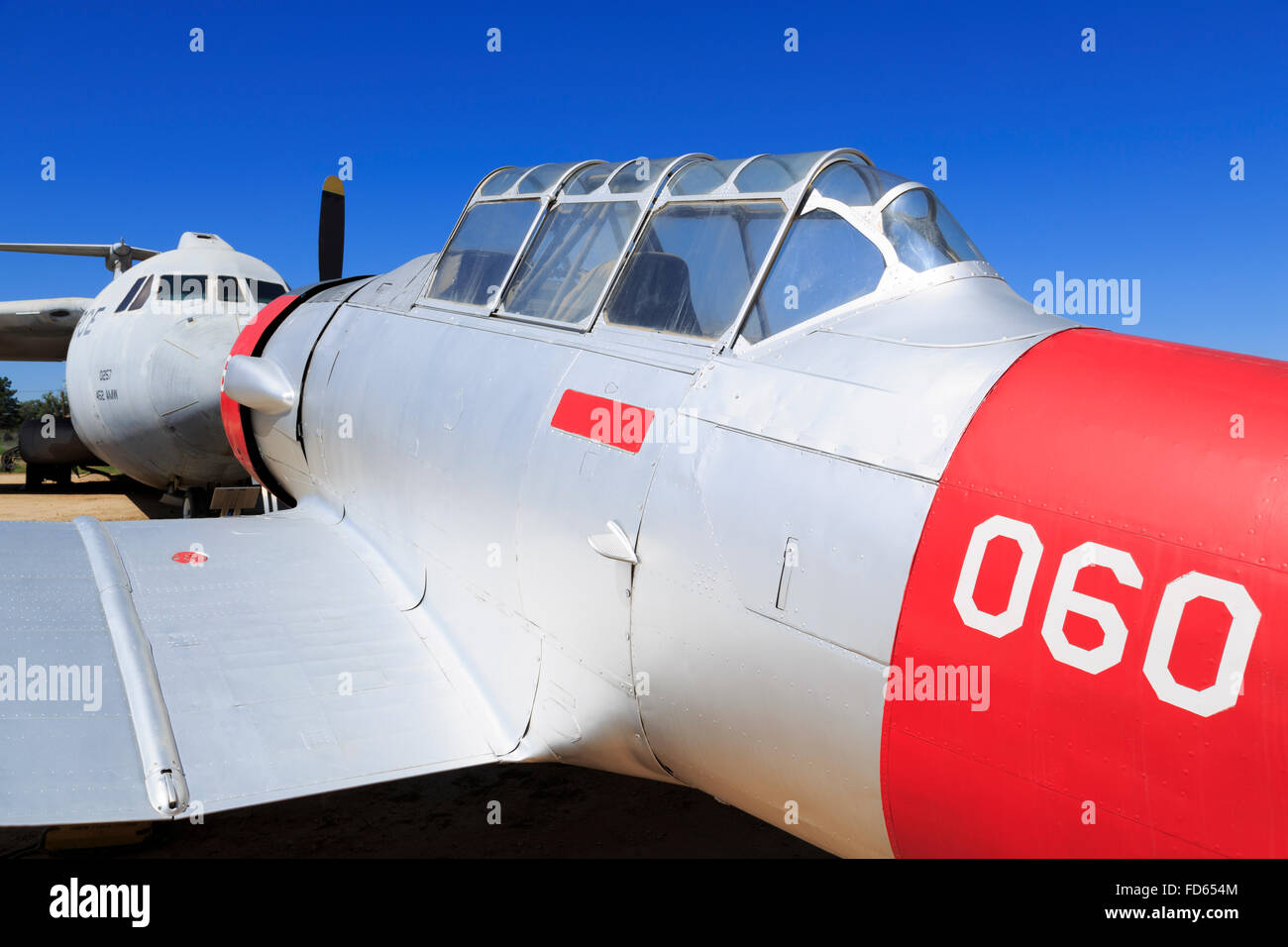 SNJ-4 Texan, March Field Air Museum, Riverside, California, USA Stock ...