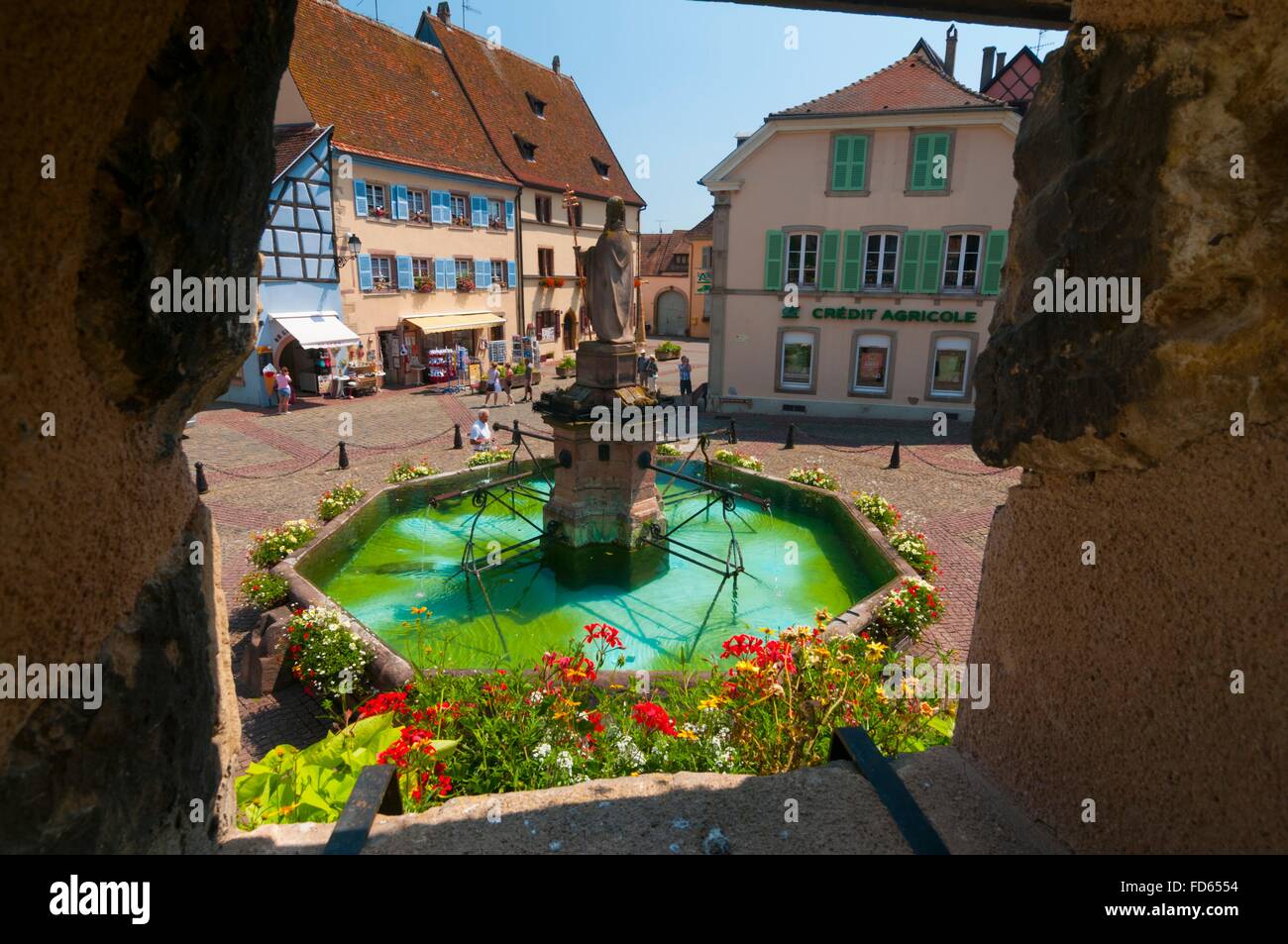 France, Haut Rhin (68), Eguisheim village (elected most beautiful ...
