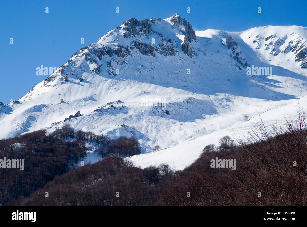 Landscape from Ligurian mountains part of Italian Alps Stock Photo - Alamy