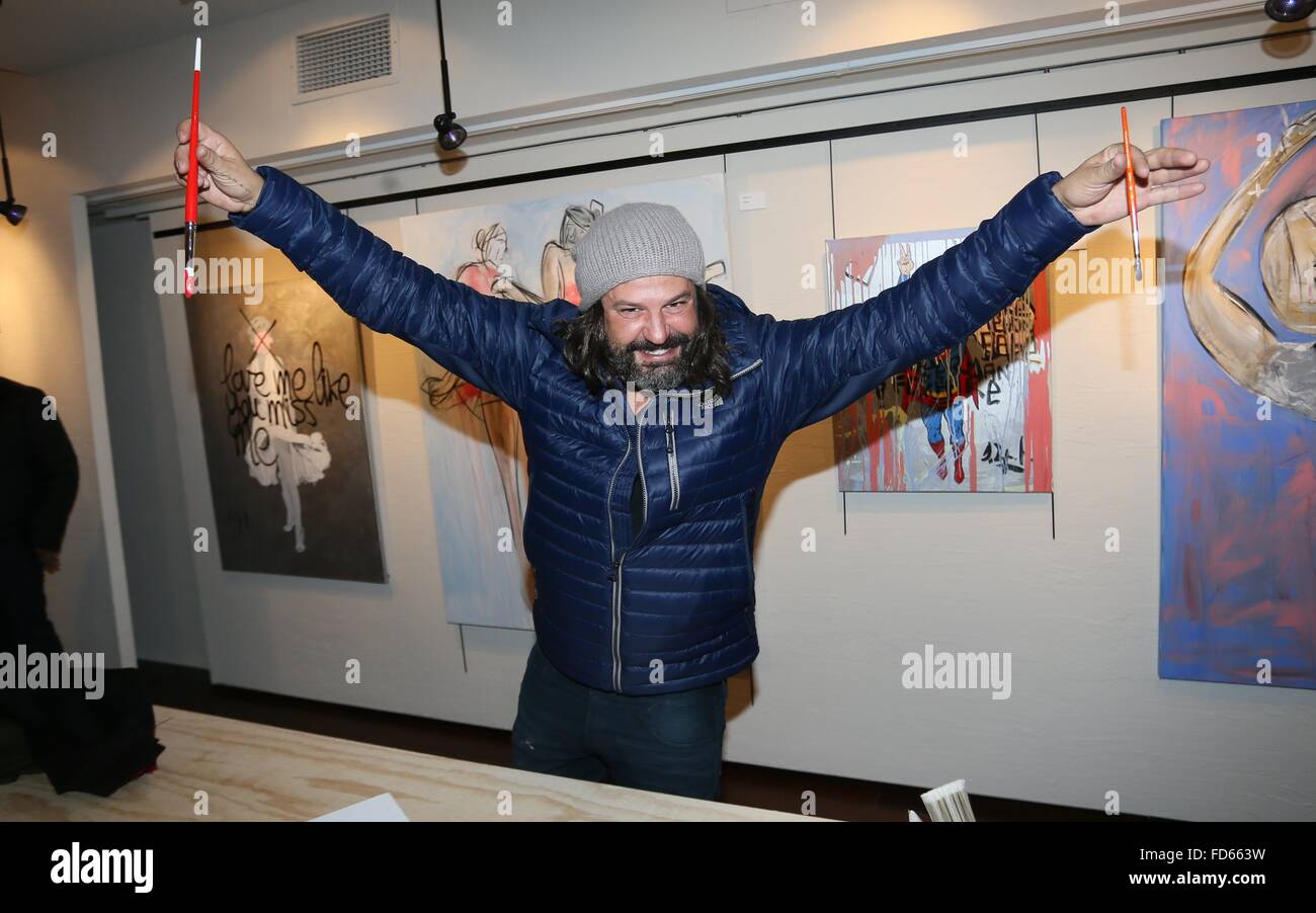 Artist Domingo Zapata hosts the grand opening of his art gallery CHA ...