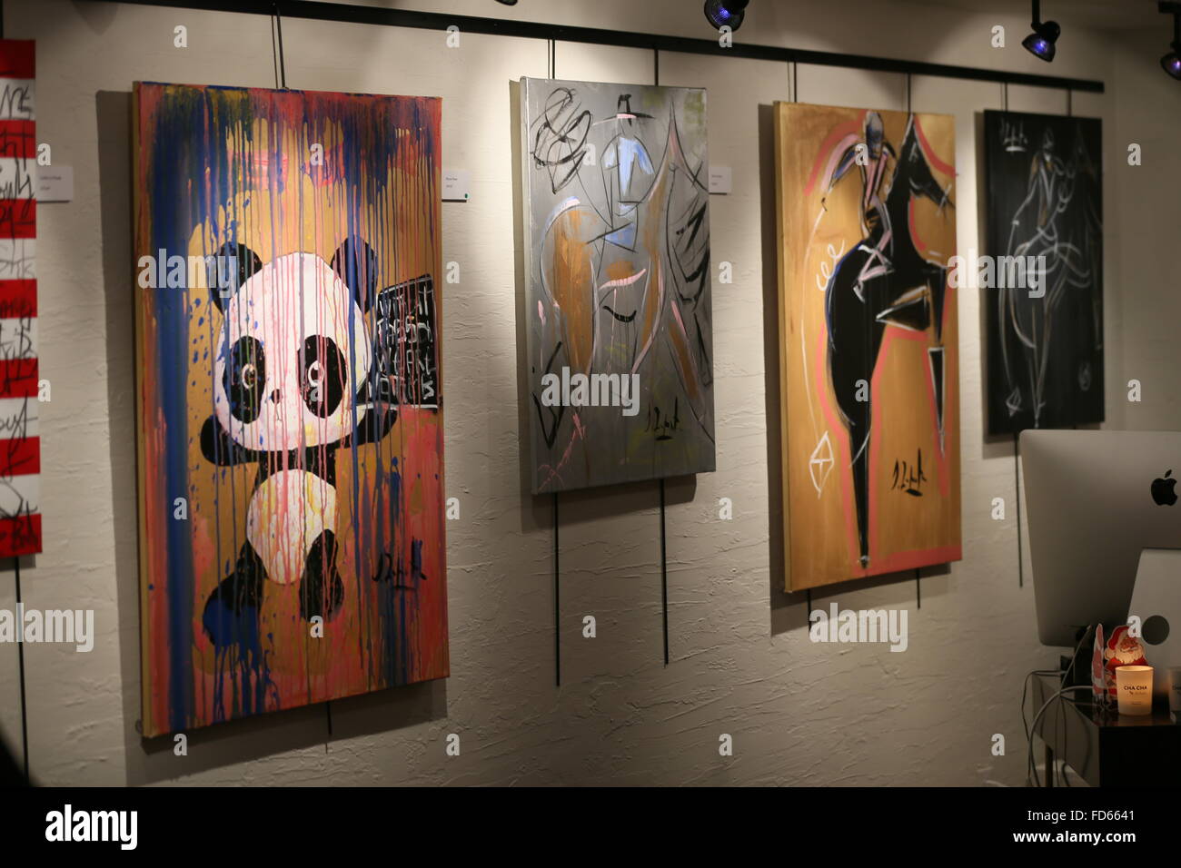 Artist Domingo Zapata hosts the grand opening of his art gallery CHA ...