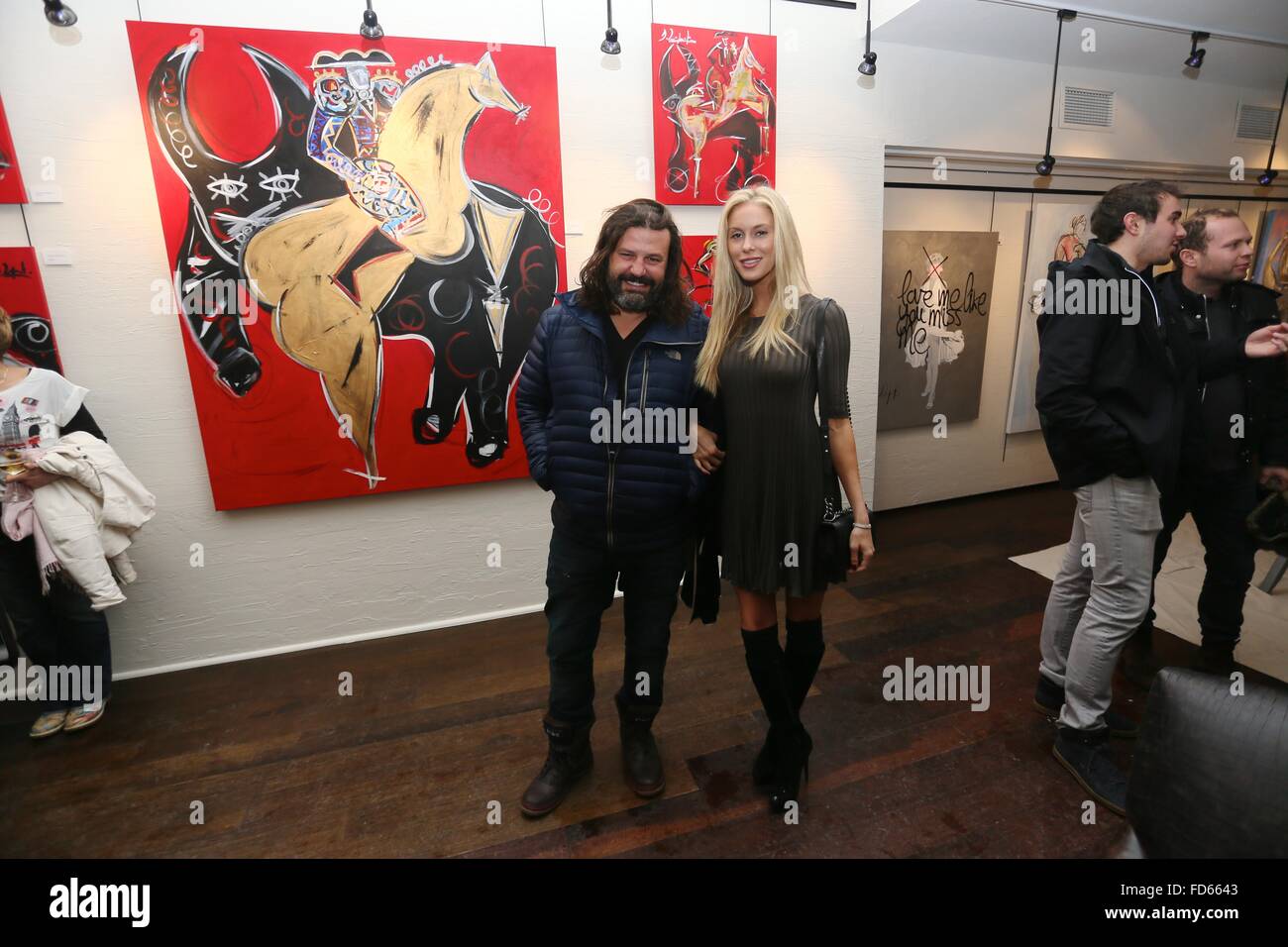 Artist Domingo Zapata hosts the grand opening of his art gallery CHA ...