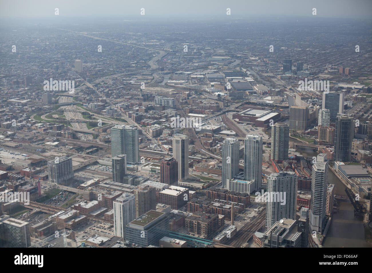 Aerial View Of A City Stock Photo - Alamy