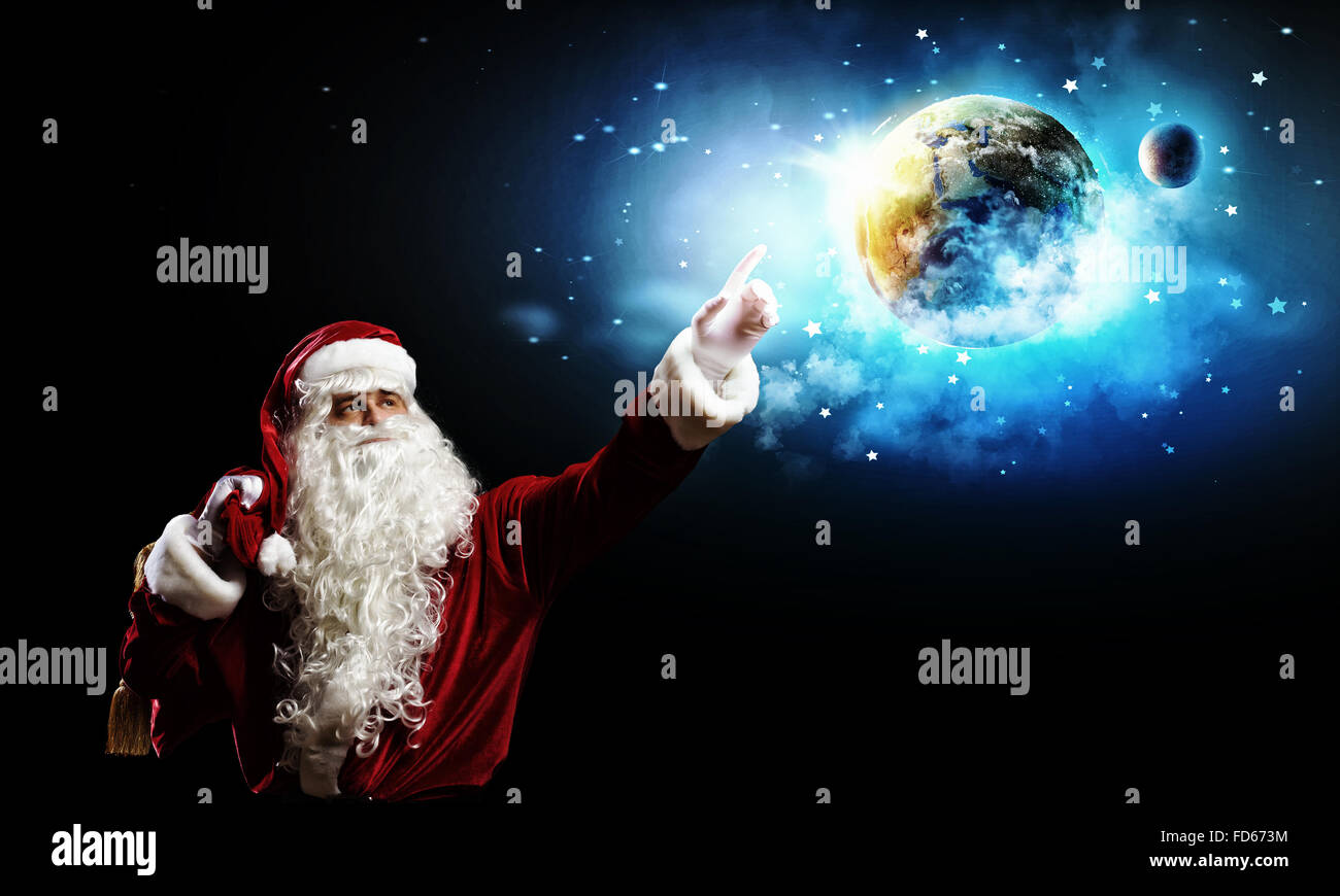 Santa claus map hi-res stock photography and images - Alamy