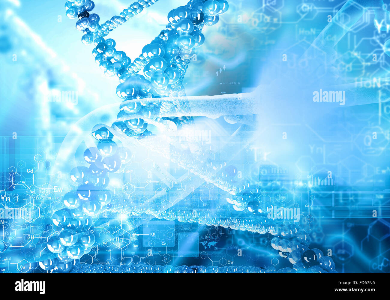 Background image of DNA molecule. Science concept Stock Photo - Alamy