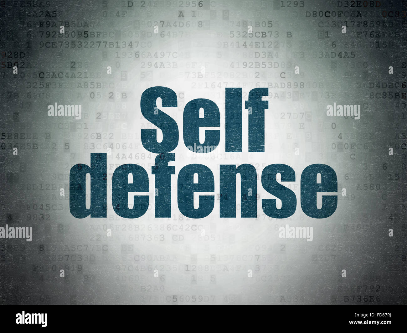 Security concept: Self Defense on Digital Paper background Stock Photo ...