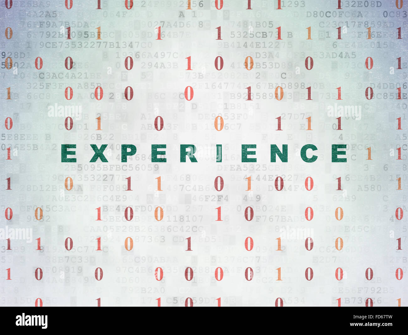 Business concept: Experience on Digital Paper background Stock Photo ...