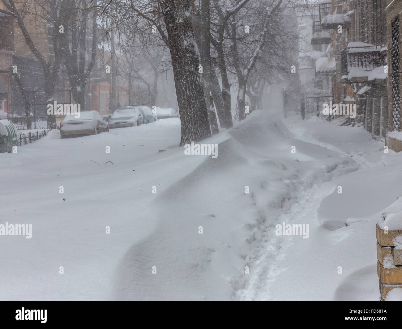 Odessa, Ukraine - January 18, 2016: A powerful cyclone, storm, heavy ...
