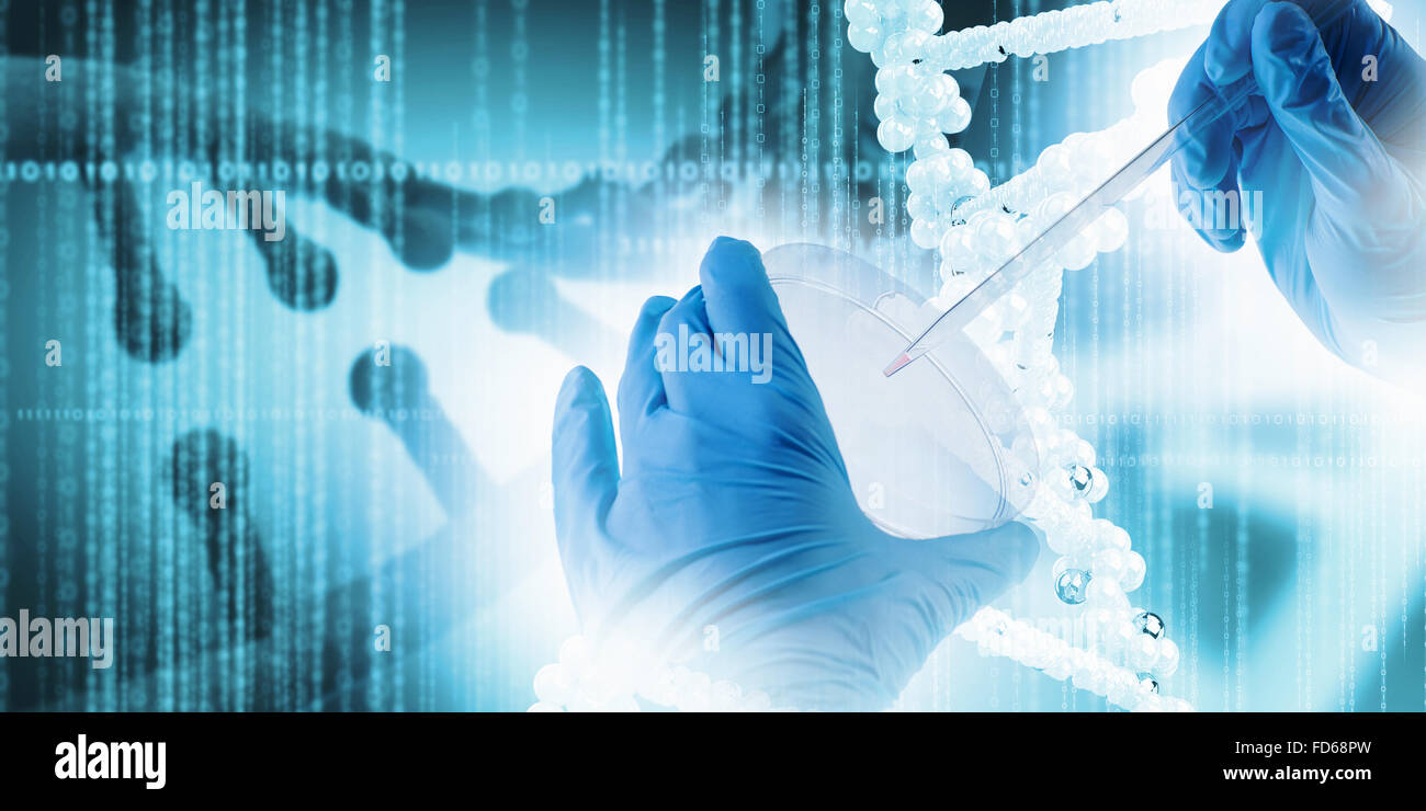 Background image of DNA molecule. Science concept Stock Photo - Alamy