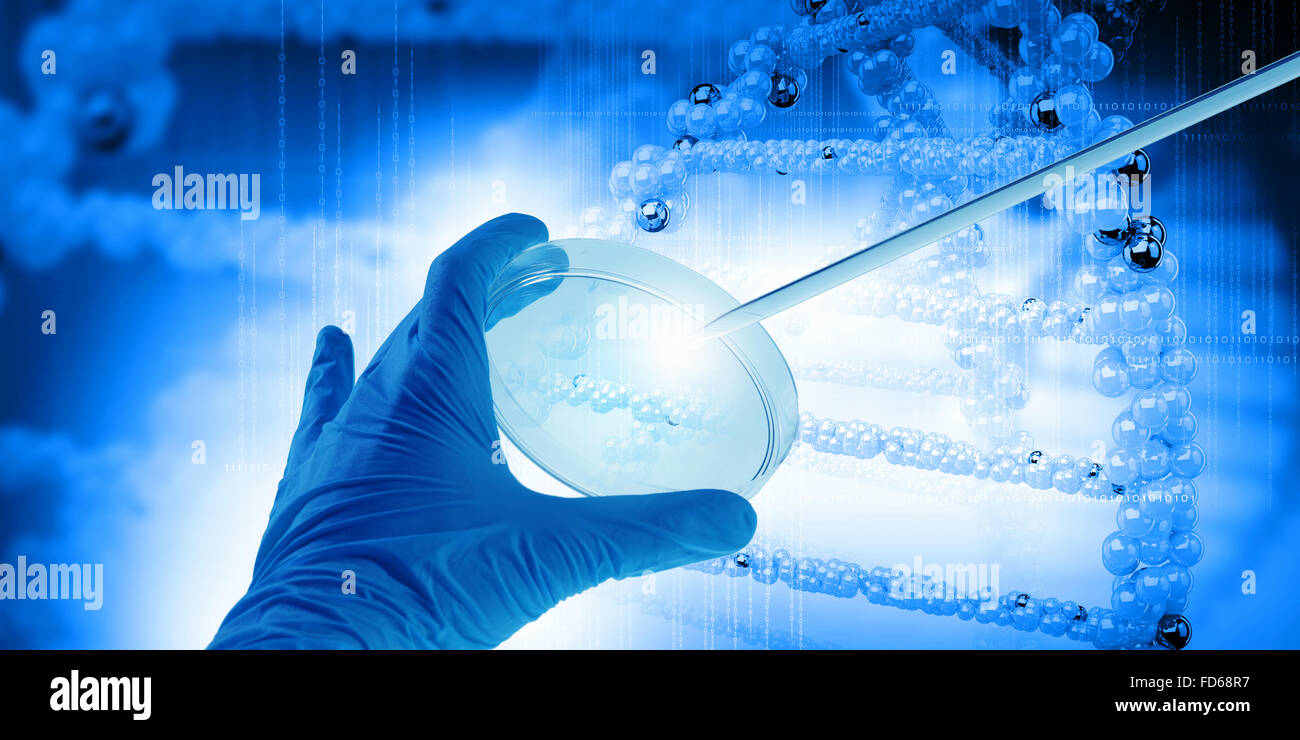 Close up image of human hand holding test tube. Science concept Stock ...