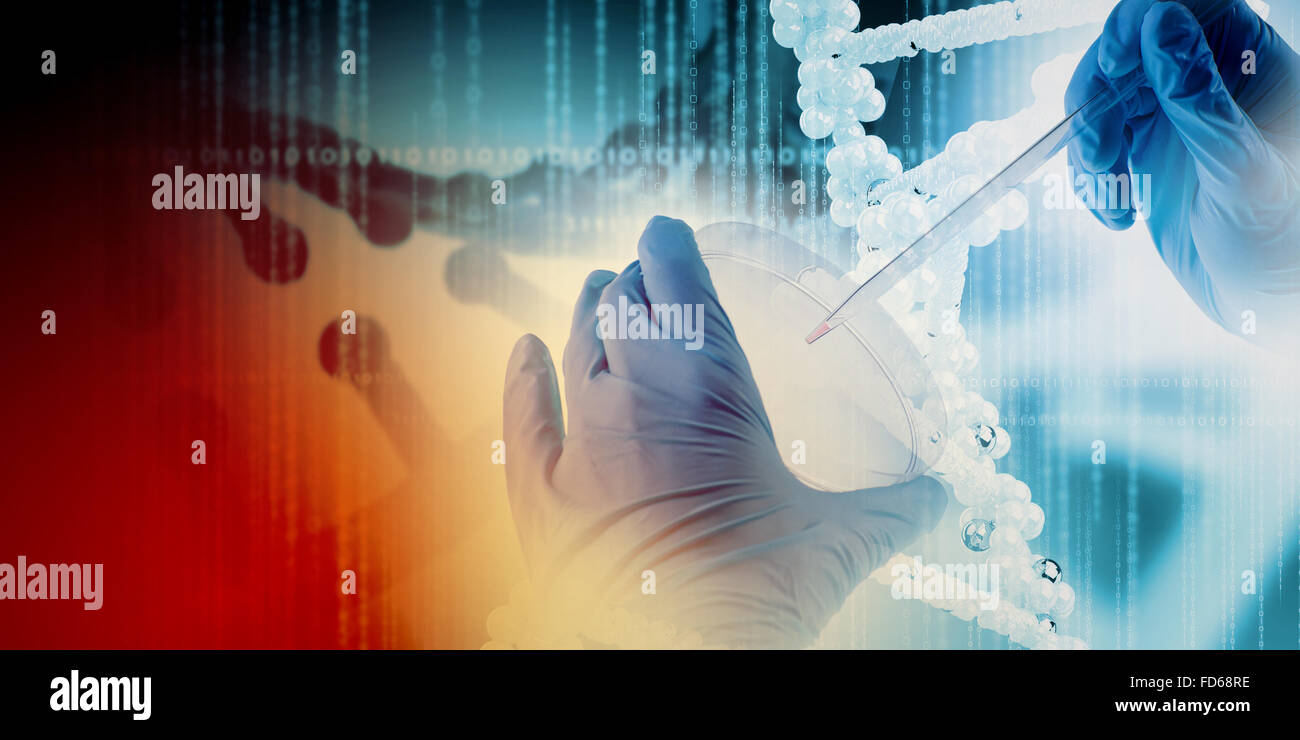 Close up image of human hand holding test tube. Science concept Stock ...