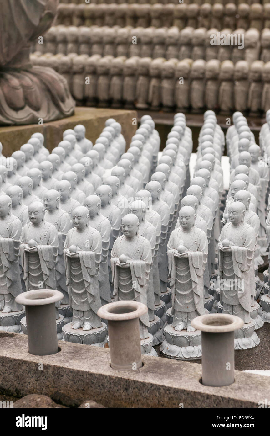 Jizo Bodhisattva statues, commemorating children who have died before ...