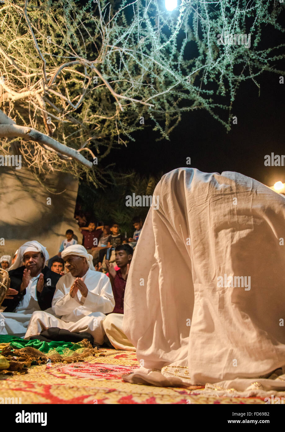 women in trance during a zar ceremony, Qeshm Island, Salakh, Iran Stock ...