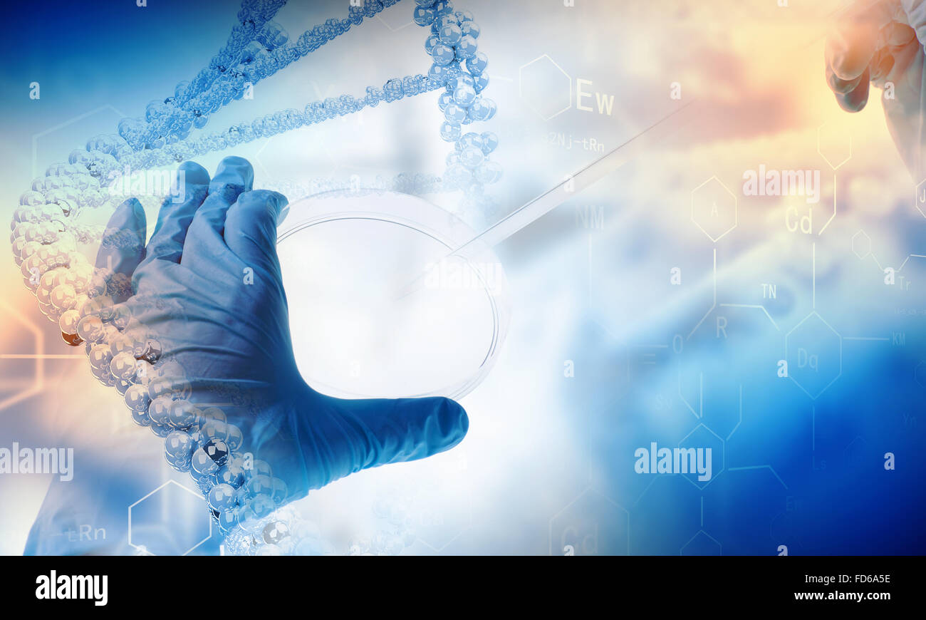 Close up image of human hand holding test tube. Science concept Stock ...