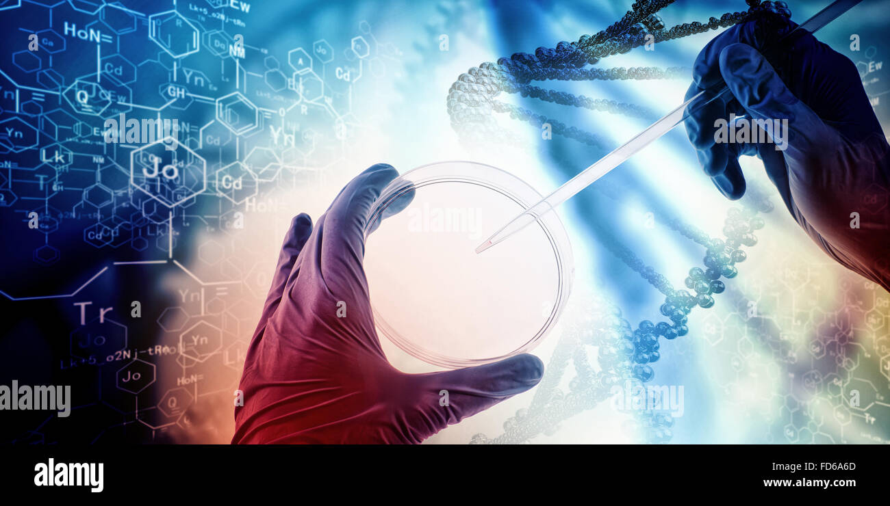 Close up image of human hand holding test tube. Science concept Stock ...