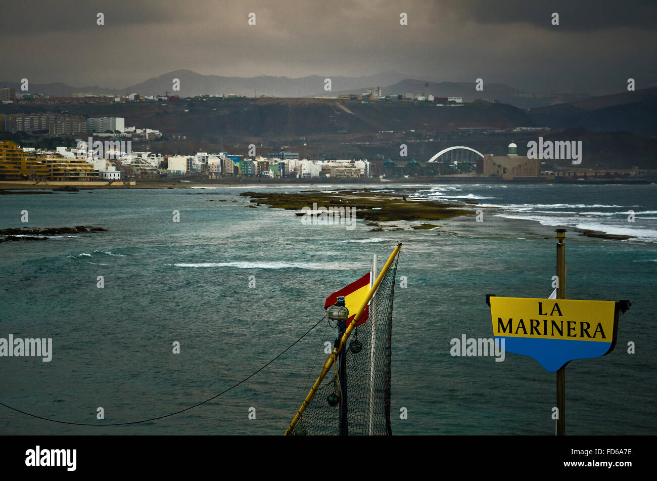 A marine landscape in Las Palmas of Great canary island, Spain Stock ...