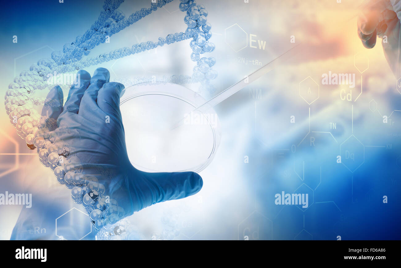 Close up image of human hand holding test tube. Science concept Stock ...