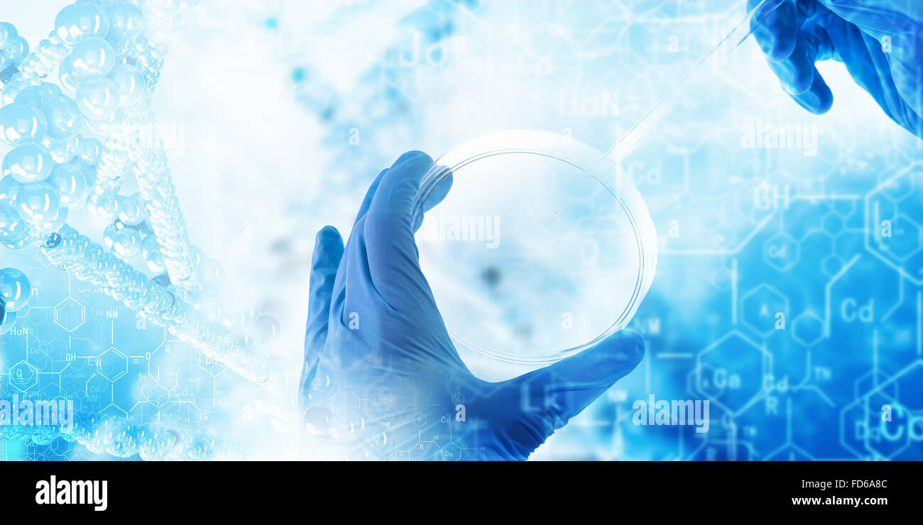 Close up image of human hand holding test tube. Science concept Stock ...