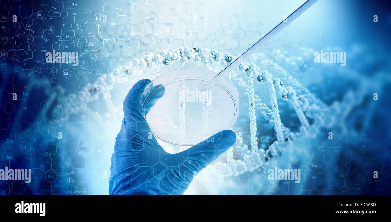 Close up image of human hand holding test tube. Science concept Stock ...