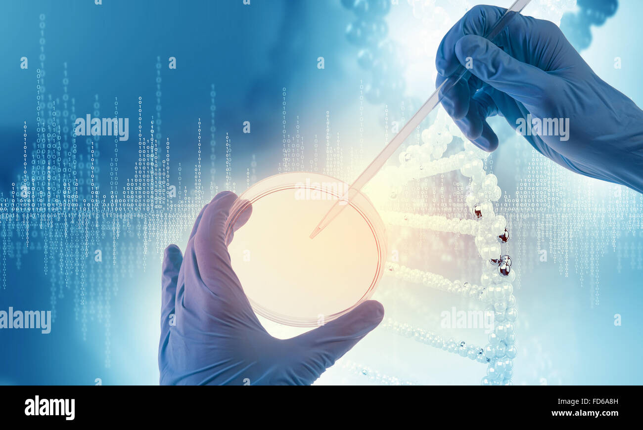 Close up image of human hand holding test tube. Science concept Stock ...