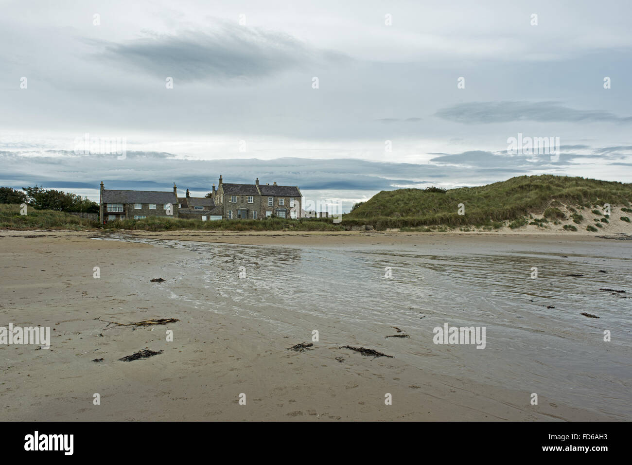 Seahouse Beach - houses Stock Photo - Alamy