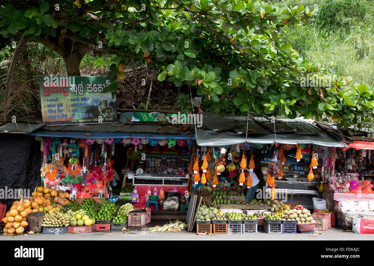 Roadside shop in Sri Lanka Stock Photo - Alamy