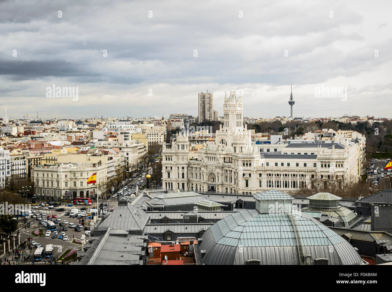 Aerial view of madrid hi-res stock photography and images - Alamy