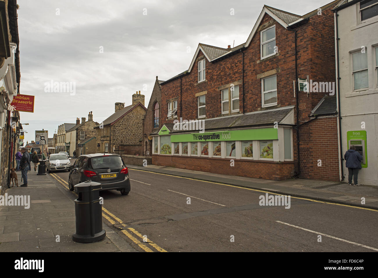 Seahouses High Street Stock Photo - Alamy