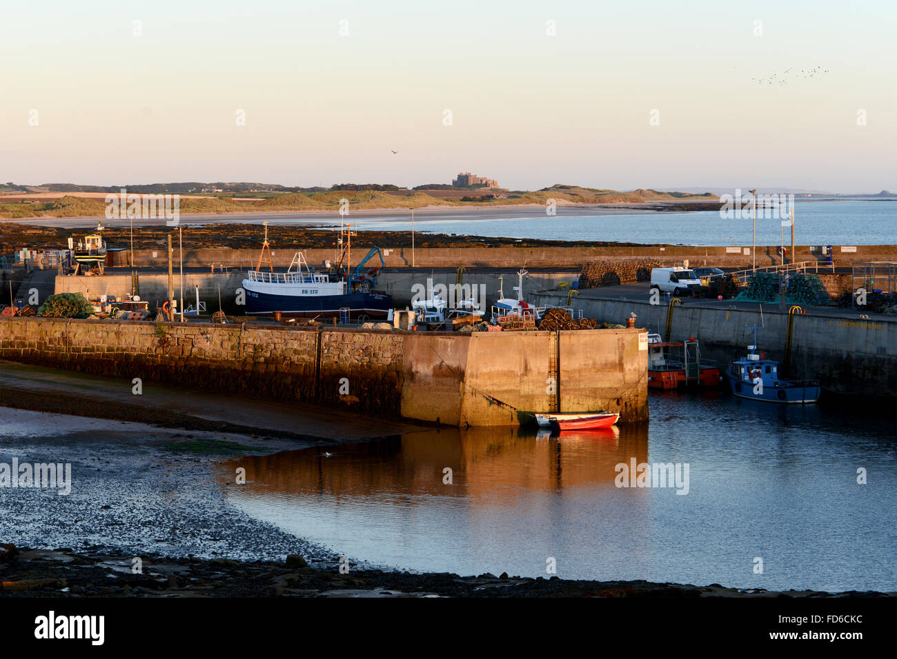 Seahouses Harbour Northumberland Stock Photo - Alamy