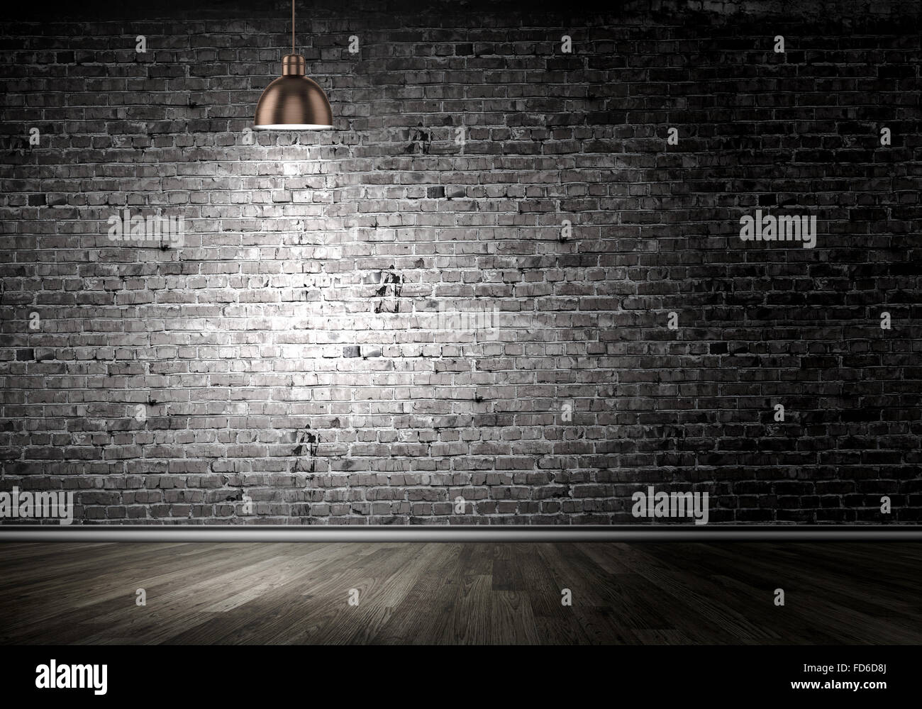 Background image of dark wall with lamp above Stock Photo - Alamy