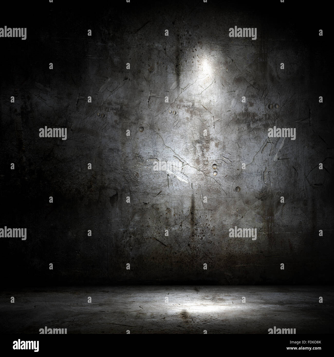 Background image of dark wall with light spot Stock Photo - Alamy