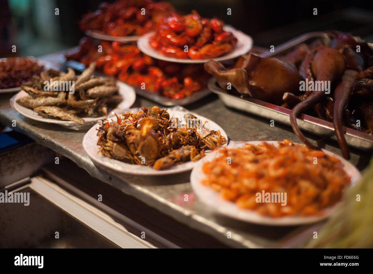 Variety Of Seafood Stock Photo - Alamy