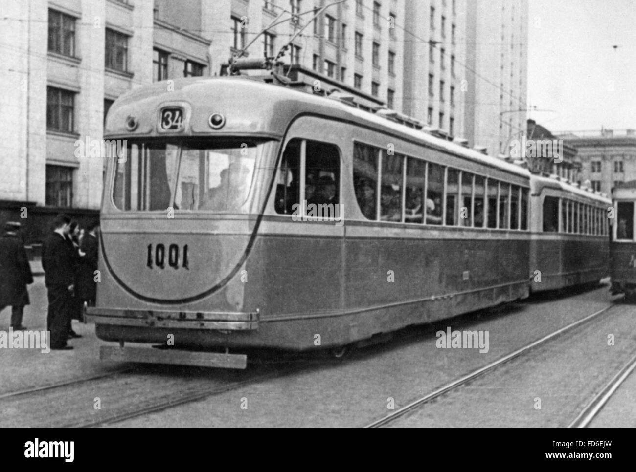 Tram in Moscow, 1939 Stock Photo - Alamy