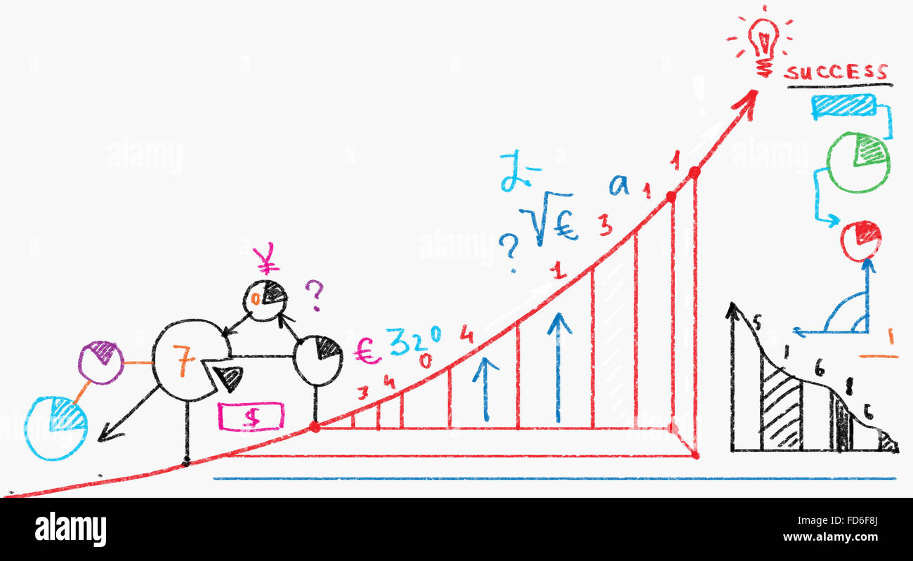 Background image with increasing graph. Marketing strategy Stock Photo ...