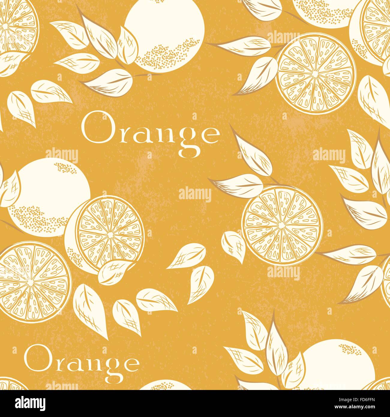Seamless Orange Fruit Texture