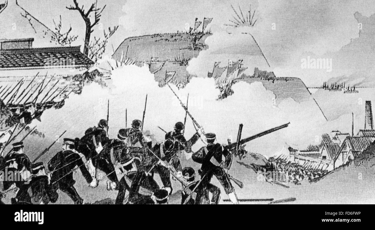 Japanese attack on Port Arthur, 1904/1905 Stock Photo - Alamy