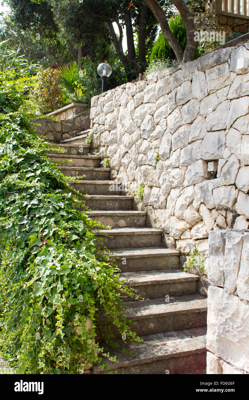 Stairs at Korcula island, Croatia Stock Photo - Alamy