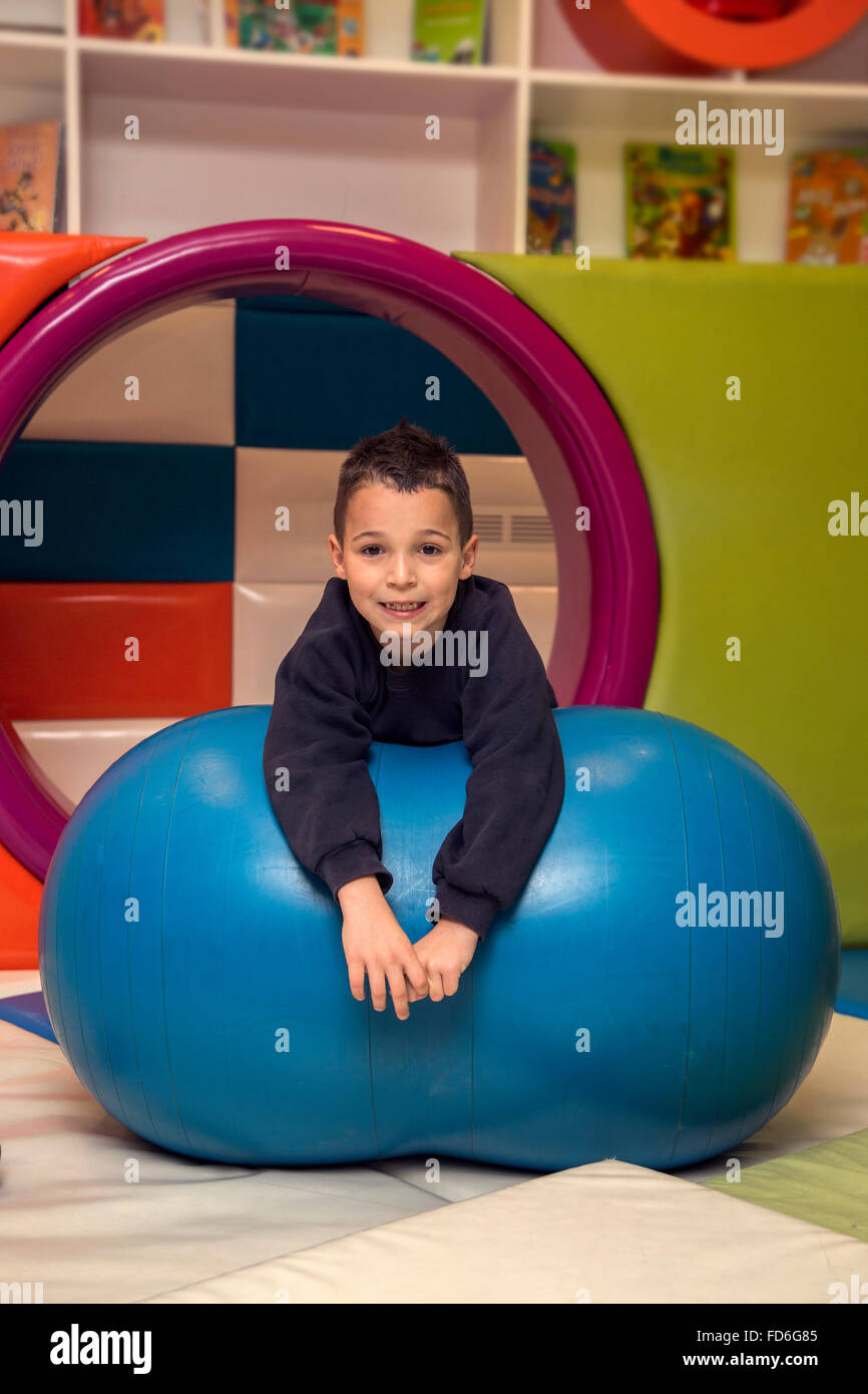 Little boy at playground Stock Photo - Alamy