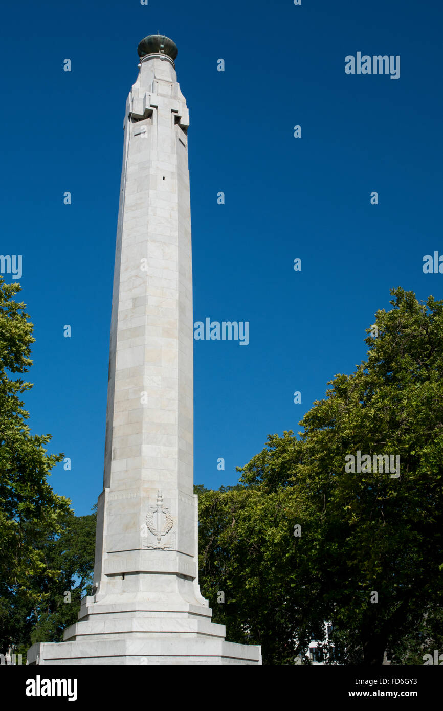 New Zealand, South Island, Dunedin. The Queen's Garden, Cenotaph, First ...