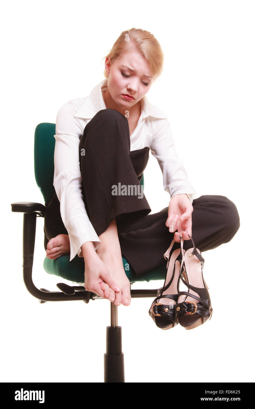 Tired businesswoman feet isolated on hi-res stock photography and ...