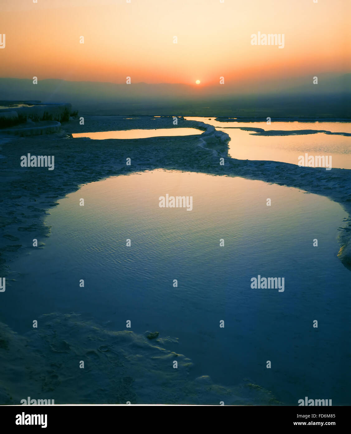 Pamukkale limestone terraces -Turkey Stock Photo - Alamy