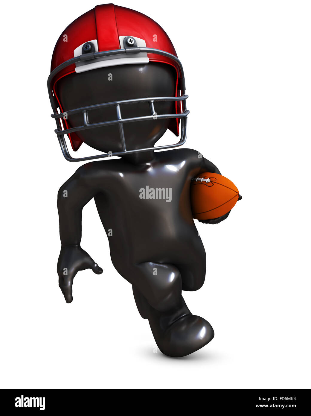 3D Render of Morph Man playing american football Stock Photo - Alamy